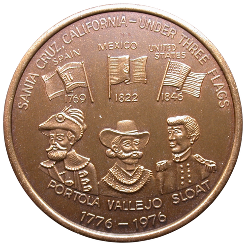 Santa Cruz CA Under Three Flags 1976 11th Annual Coin Show Medal | eBay