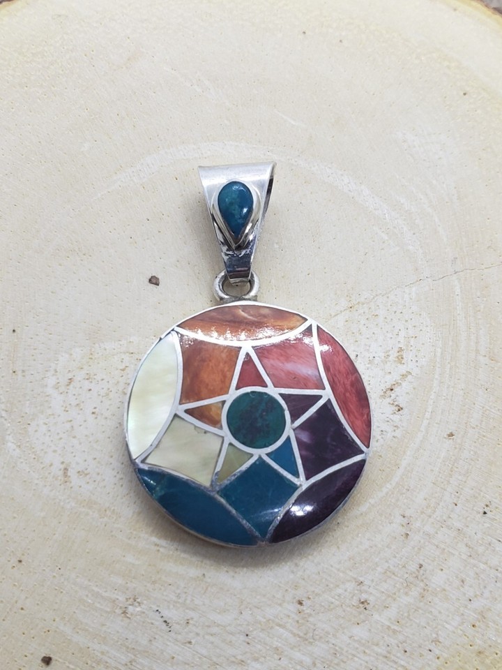 Peruvian Silver Jewelry - Inca Jewelry Pendant Inca Star design | eBay