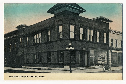 Masonic Temple, Tipton, Iowa 1916 | eBay