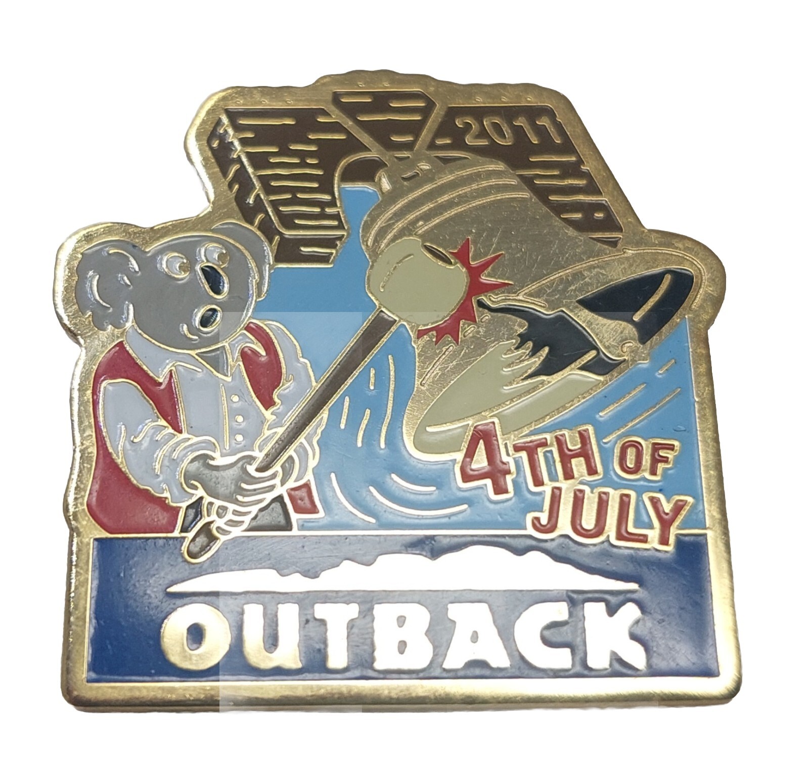 Outback Steakhouse Pin 4th Of July 2011 Liberty Bell Koala Employee ...