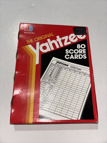 Yahtzee Score Pads 80 Score Cards E6100 Sealed Box Vintage | eBay