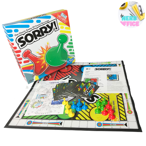 CLASSIC BOARD GAME | Sorry! Hasbro | EUC COMPLETE | Family Game Night 6 ...