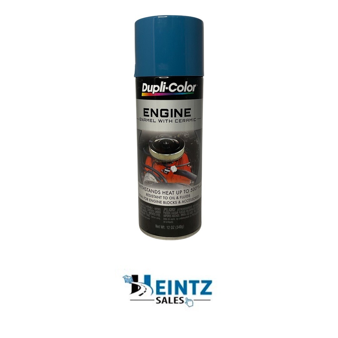 2 Dupli-Color Engine Paint W/ Ceramic General Motors Blue 12 Oz Aerosol ...