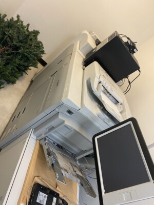 CANON IMAGEPRESS C750 COLOR COPIER, FINISHER,PDK & Prisma server* LOW ...