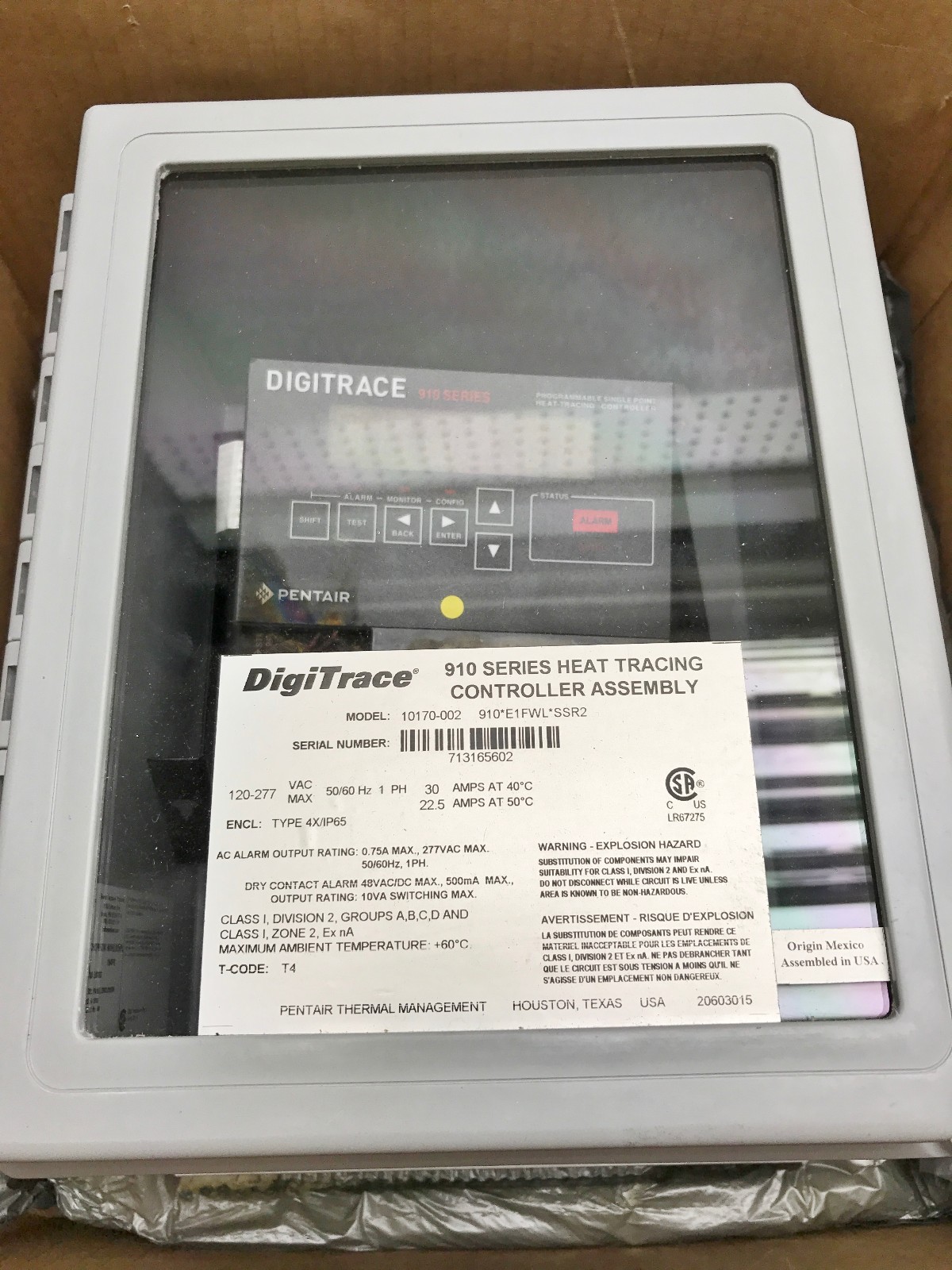 Digitrace 910 E1FWL SSR2 Heat Tracing Controller Assembly #7743 | eBay