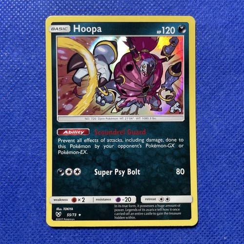 Hoopa Pokémon Card Shining Legends Holo Rare 55/73 Mint | eBay