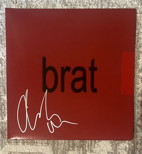 CHARLI XCX SIGNED BRAT RED EXCLUSIVE VINYL LP - BECKETT BAS COA | eBay