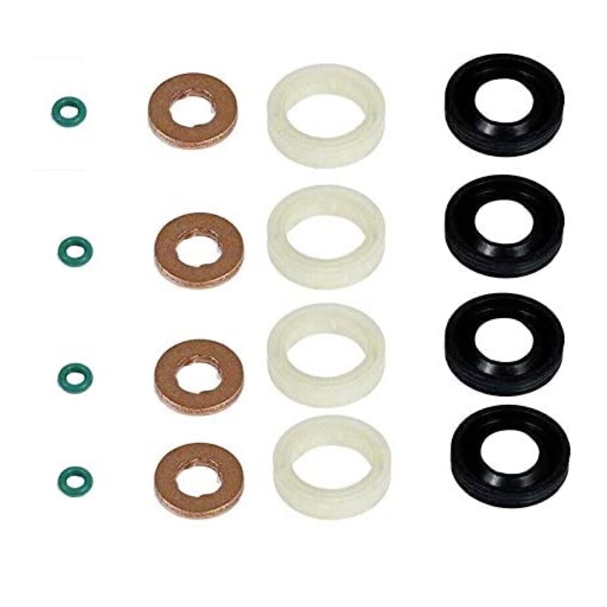 Seal Washer O Ring Kit For Citroen Peugeot Dv6 1.6 Hdi Fuel Injector ...