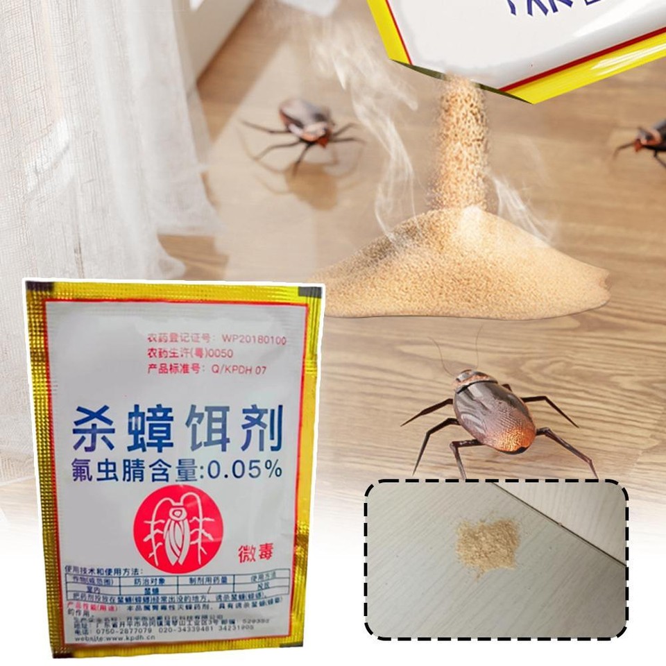Cockroach Poison Bait Powder Efficient Killing Long-lasting Protection ...