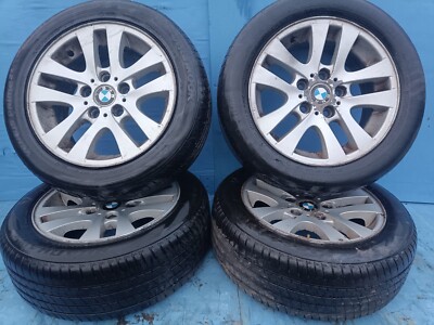 BMW E91 E90 E92 E87 1/3 SERIES 7J x 16" ALLOYS WHEELS & TYRES X4 SET ...