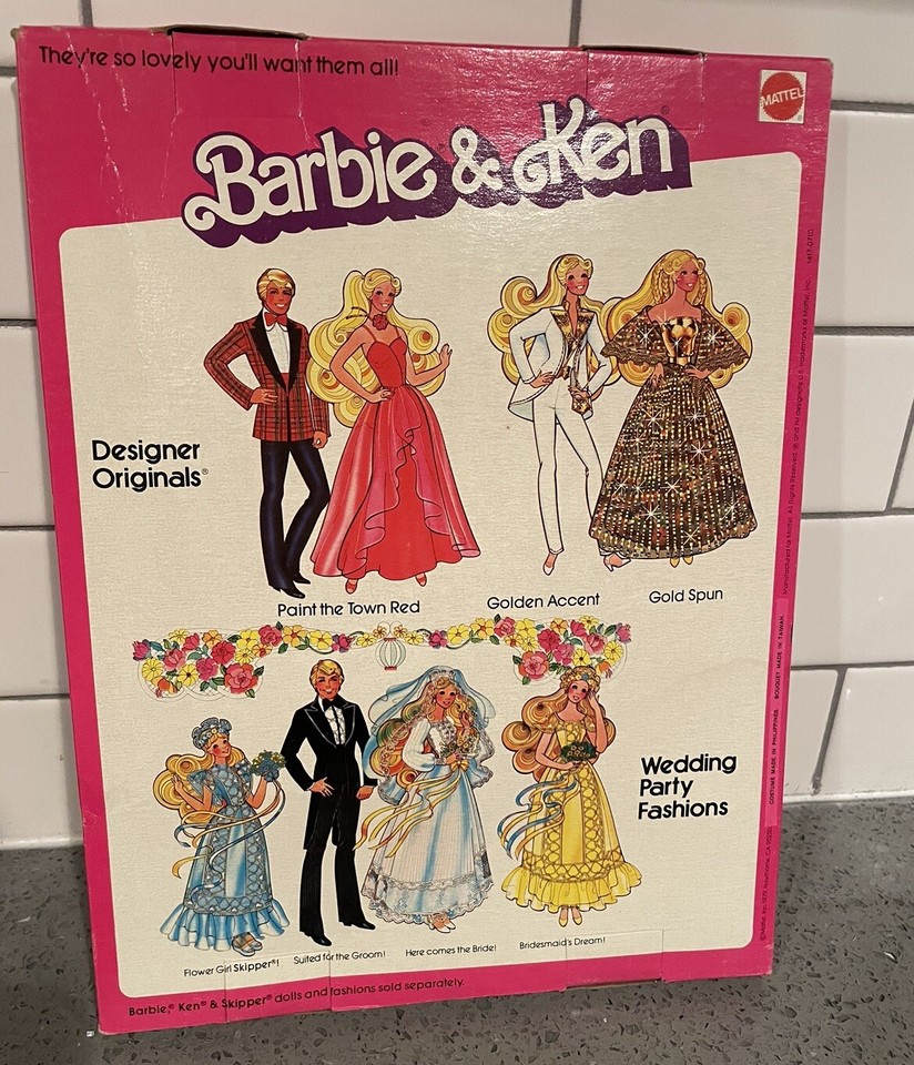 Vintage Barbie Wedding Party Fashions Bridesmaid's Dream Outfit Mattel ...