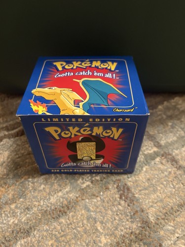 Pokemon-Charizard-23K Gold Plated Trading Card 1999 | eBay