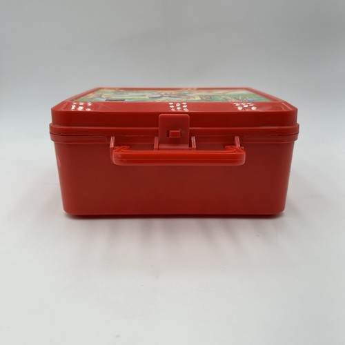 Disney Aladdin Red Lunch Box City Zoo Mickey Mouse Pluto Vintage ...