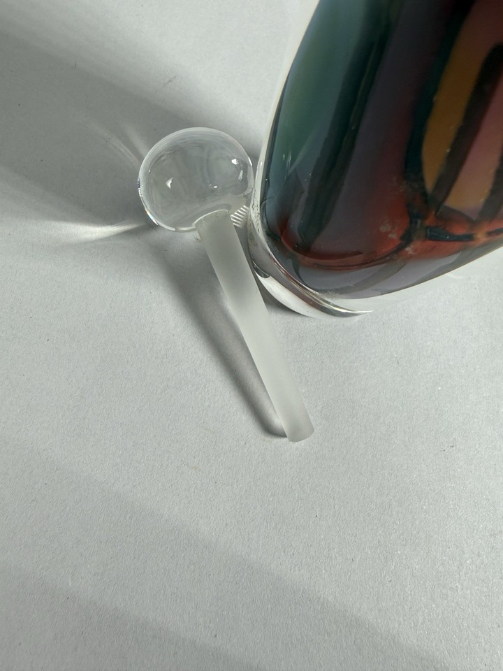Steven Main Signed Art Glass Perfume Bottle With Stopper | eBay