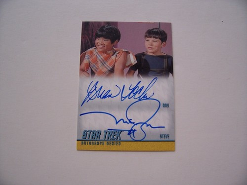 2010 STAR TREK REMASTERED ORIGINAL DUAL AUTOGRAMME, BRIAN TOCHI ...