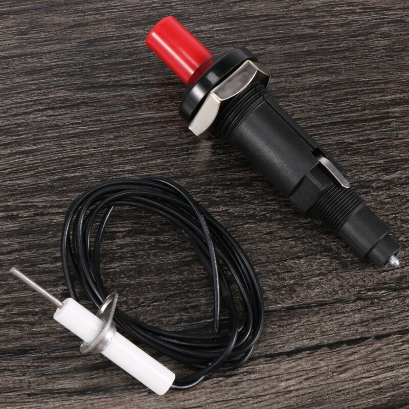 Piezo Ignition Set With Cable 1000Mm Long Push Button Kitchen For5692 ...