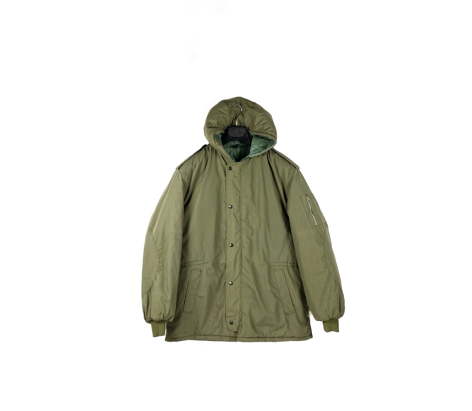 vintage Parka Army jacket Cold Weather Fishtail Large… - Gem