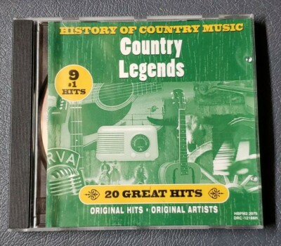 History Of Country Music "Country Legends" CD Original Artists 20 Great ...
