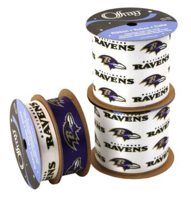 Baltimore Ravens Ribbon - Licensed By Offray - Made In USA | eBay