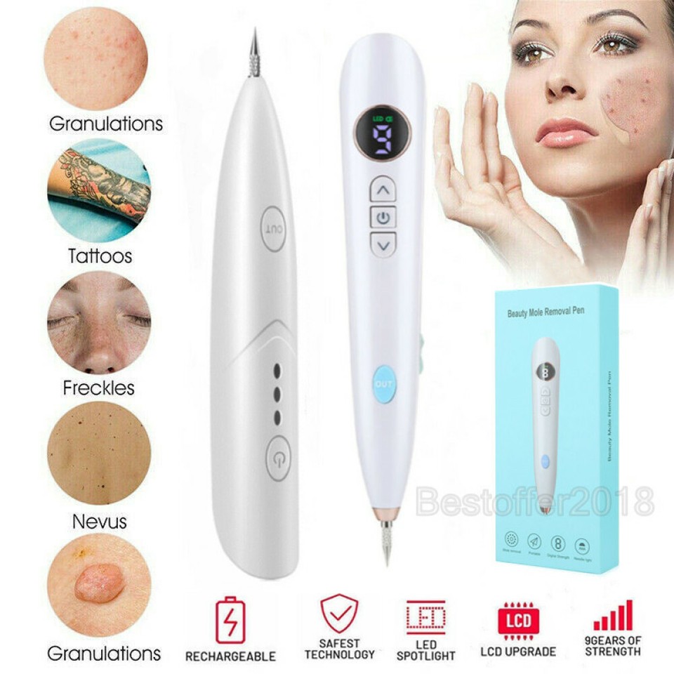 Laser Freckle Pen Skin Tag Mole Dark Spot Removal Machine Face Wart ...