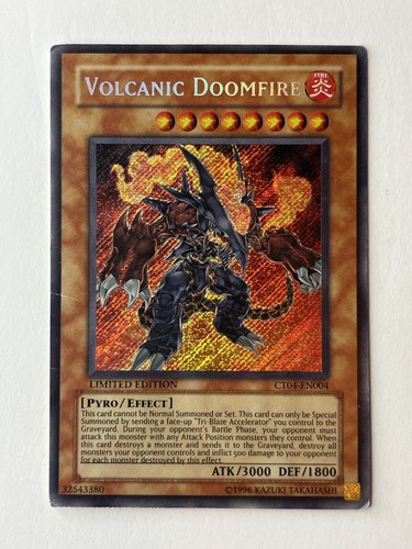 Yu-Gi-Oh! Volcanic Doomfire CT04-EN004, Secret Rare, Limited Edition ...