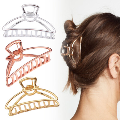 Metal Hair Clip Headpiece Claw Clip Large Claw Back of Head Hair Clip ...
