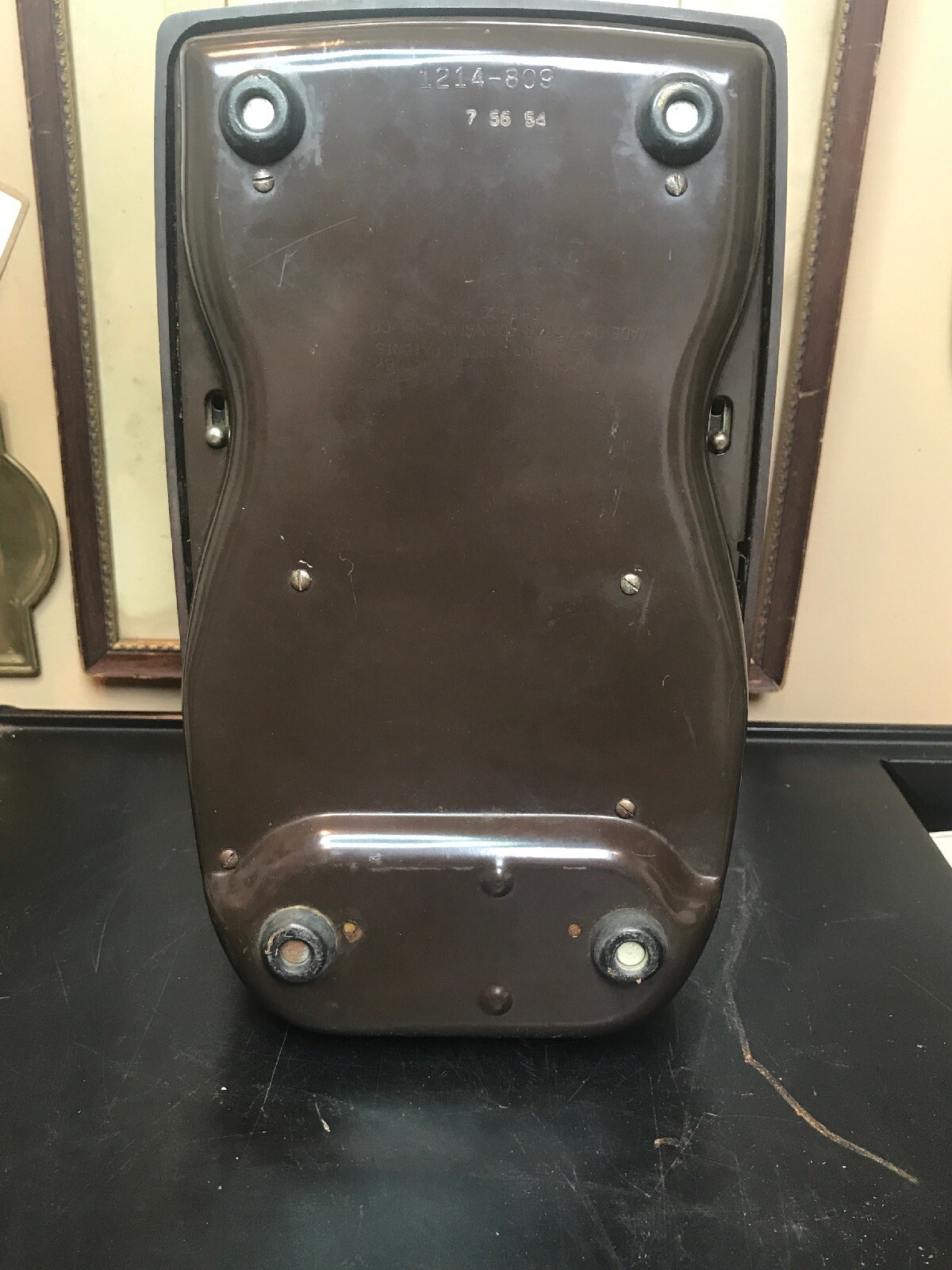 Vintage Victor Electric Adding Machine. Made Of Brown Bakelite W/Green ...