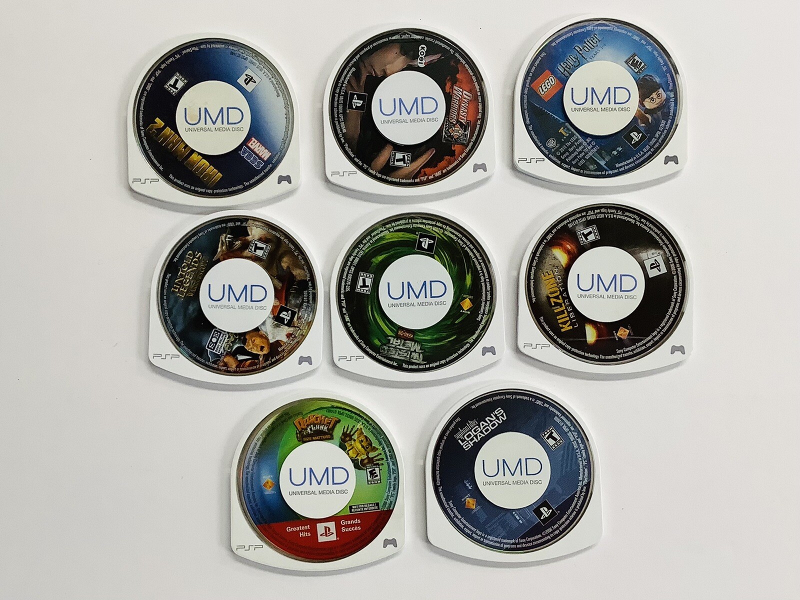 Sony PSP UMD - Lot of 8 - Disc Only! FREE SHIPPING ACC (PSP-1) | eBay