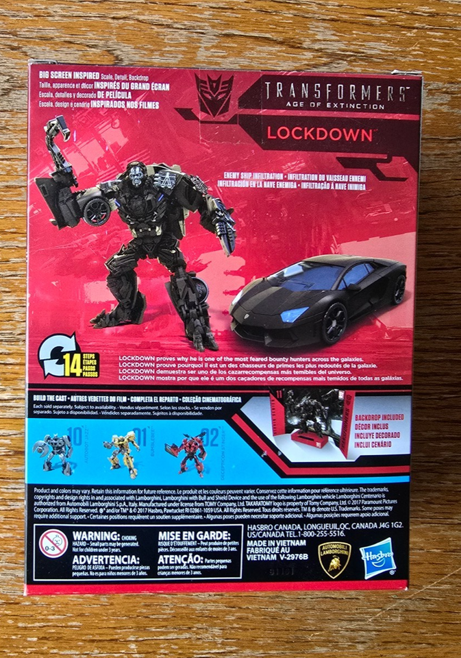 Transformers MIB Sealed Studio Series Age of Extinction Lockdown 11 | eBay