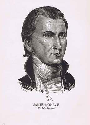 James Monroe 5th President Portrait Vintage Print 1932 | eBay