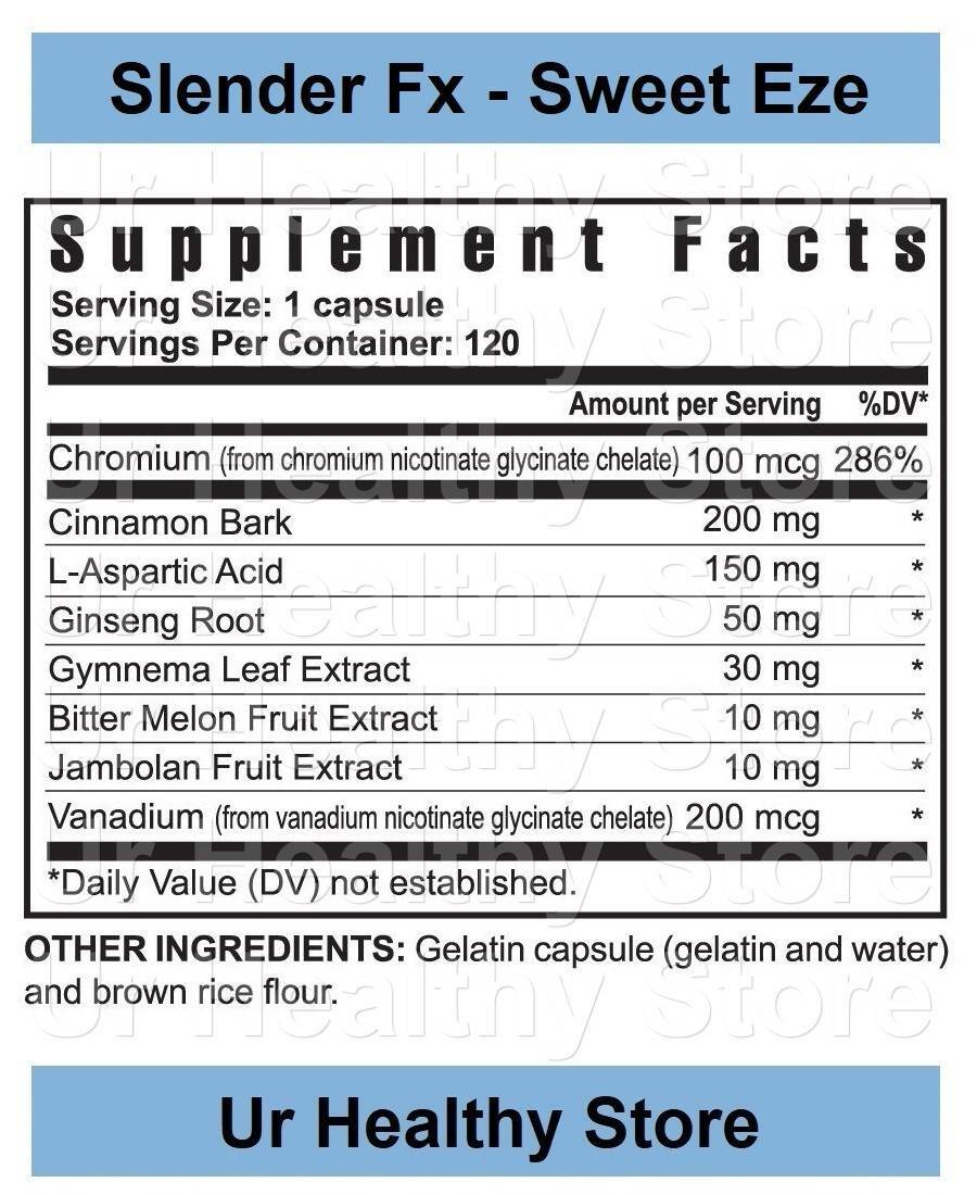 Slender FX Sweet Eze 120 capsules (4 PACK) Youngevity **LOYALTY REWARDS ...