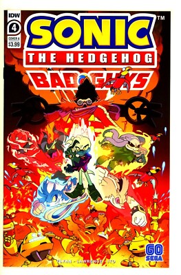 SONIC THE HEDGEHOG BAD GUYS #4 NM 2020 COVER A / AARON HAMMERSTROM ...