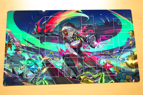 No.3175 Custom Playmat Diabellstar Black Witch Snake-Eyes Populus Card ...