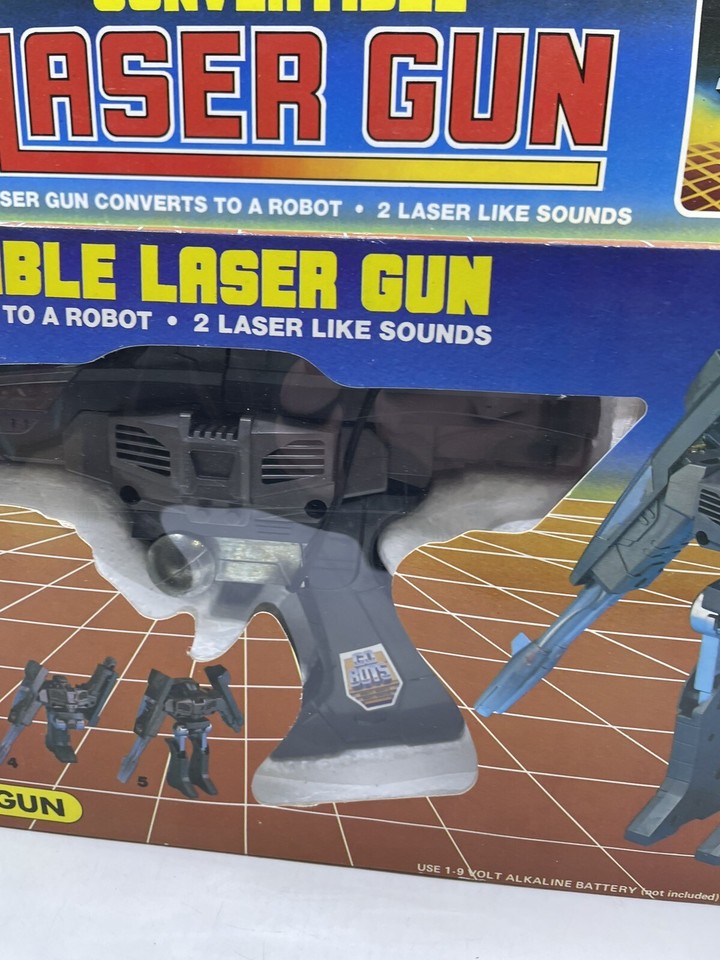 Vintage 1985 Go-Bots Convertible Laser Gun Robot Playtime w box working ...