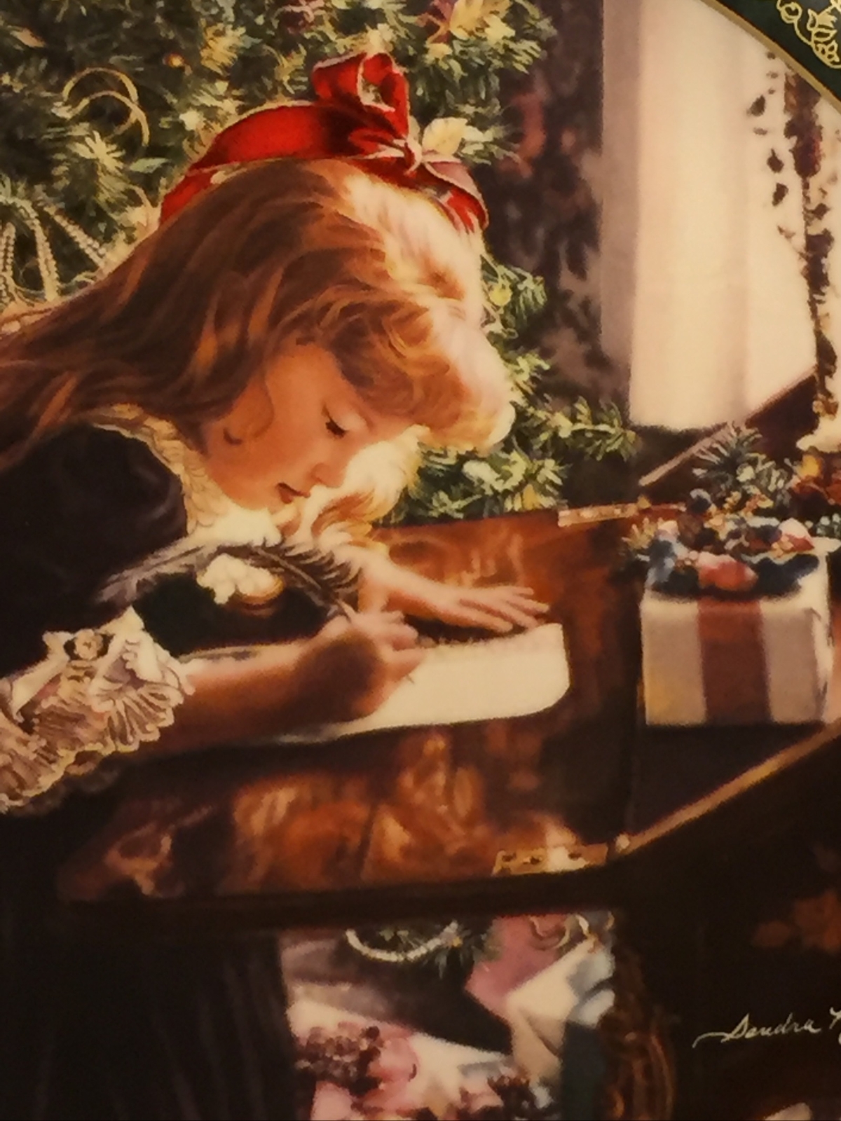 Sandra Kuck, “Dear Santa”9” 1/4 Collector Plate, 906,CK, Reco, 1995, | eBay