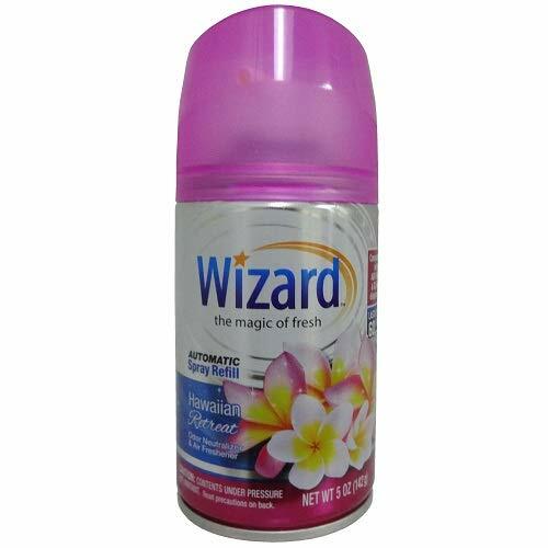 WIZARD Automatic Spray Refill, Room Air Freshener HAWAIIAN RETREAT - 5 ...