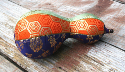 JAPANESE SILK COVERED GOURD SHAPED SKITTLE TOY | eBay