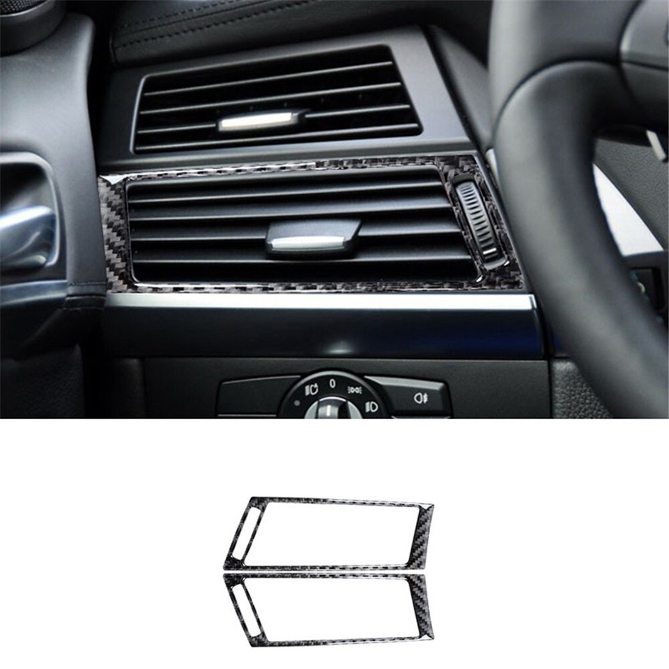 52Pcs Carbon Fiber Full Interior Kit Cover Trim For BMW X5 E70 X6 E71 ...
