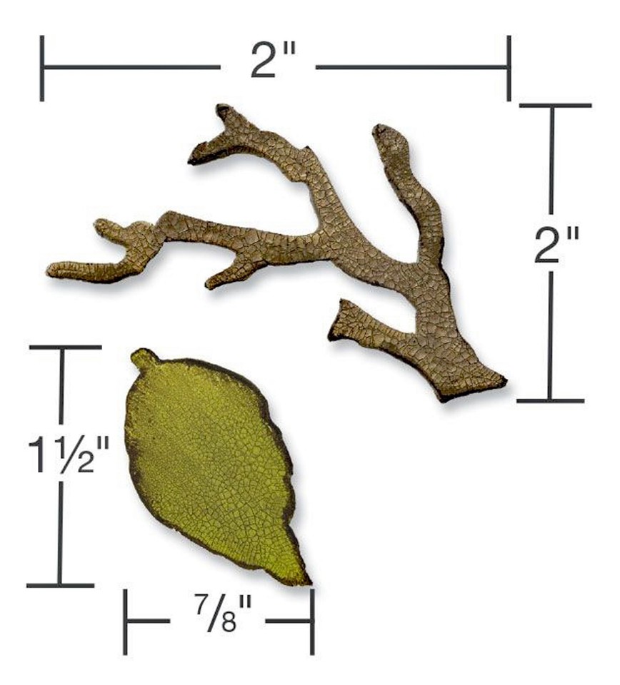 Sizzix Mini Branch & Leaf Movers 2 PK #657208 Retail $18.99 Tim Holtz ...