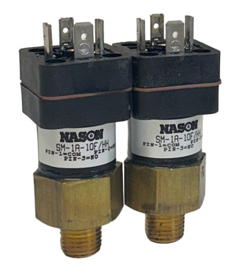 2 NASON SM-1A-10F/HH / SM1A10FHH LOW-PRESSURE INDICATOR SWITCHES 3-PIN ...