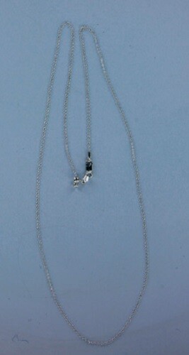 Sterling Silver 24 inch Adjustable,1.2mm Rada Chain with 9mm Lobster ...