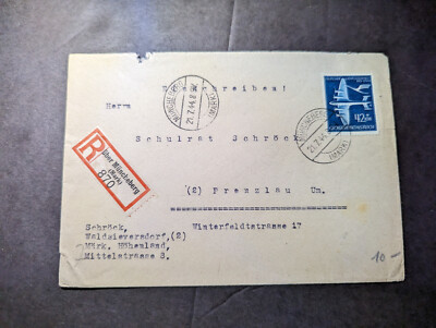 1944 Registered Germany Cover Uber Muncheberg to Prenzlau | eBay