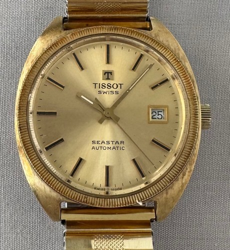 TISSOT SEASTAR Automatic Gold Plated Men's Watch Working;X984 | eBay