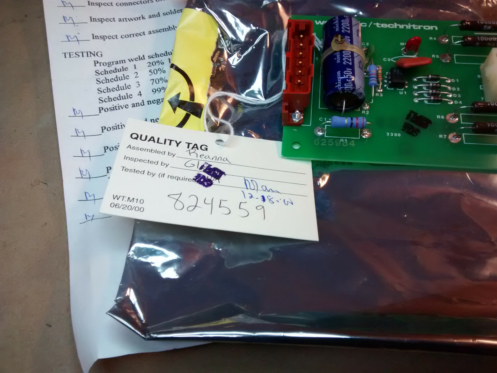 WTC Weltronic/ Technitron WT500 Firing Weld Control Circuit Board ...