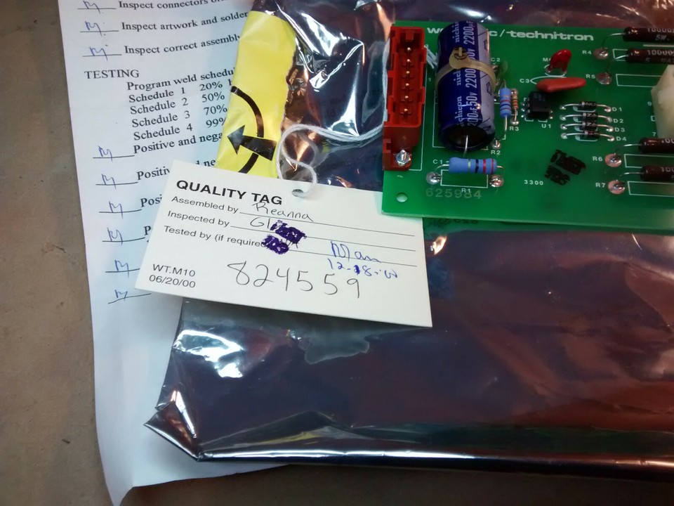 WTC Weltronic/ Technitron WT500 Firing Weld Control Circuit Board ...
