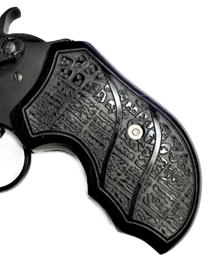 fits all Charter Arms Grips universal fit Rosewood Gator hide wrap ...