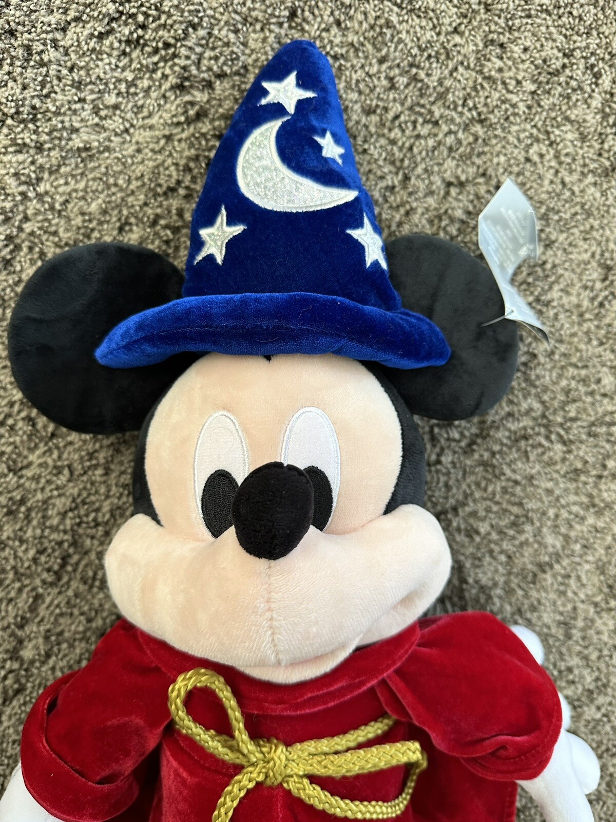 NWT Mickey Mouse Wizard Plush 24” Toy Sorcerer’s Apprentice Fantasia ...