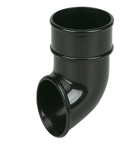 NEW Round 68mm Downpipe Shoe Black Rainwater Down Pipe Shoe Black 68mm ...