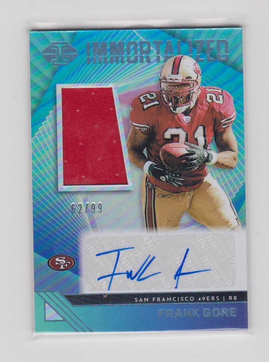 FRANK GORE 2023 ILLUSIONS IMMORTALIZED BLUE AUTOGRAPH/MEMORABILIA CARD ...