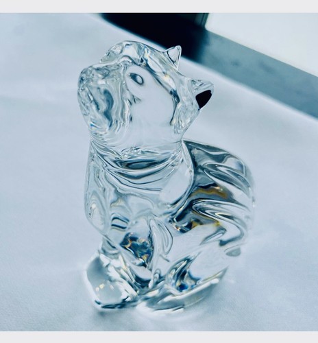 Waterford Crystal Cat, ‘Looking Up’, Figurine/Paperweight, Lead Crystal ...